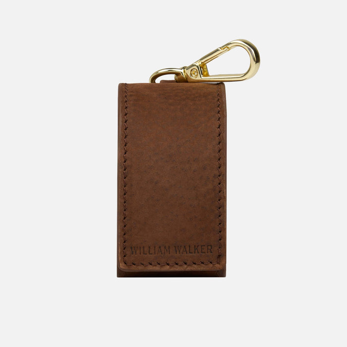 Waterproof nubuck leather poop bag dispenser | William Walker